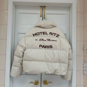 Frame Denim | Jackets & Coats | Frame X Ritz Carlton Cream Cropped ...